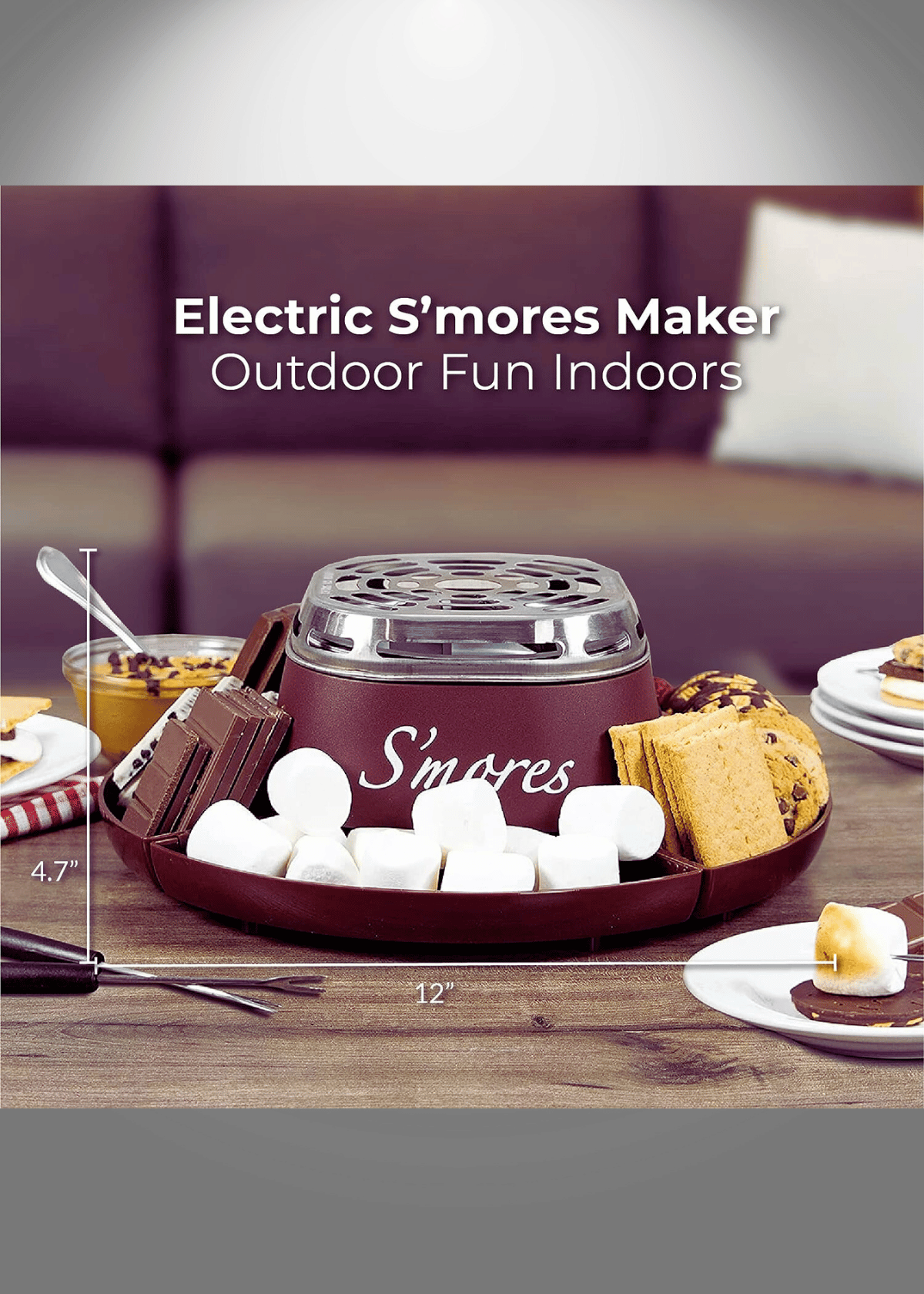 Enjoy the Campfire Tradition at Home with the Nostalgia Tabletop Indoor ...